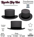 Second Life Marketplace - Lincoln Top Hat [MESH] Gray